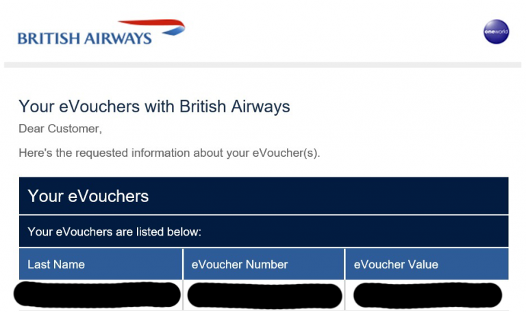 How Do I Check My British Airways eVoucher Balance? - Points Uncovered