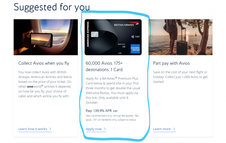 It's Back! HUGE 60000 Avios Bonus With The BA Premium Plus Amex ...